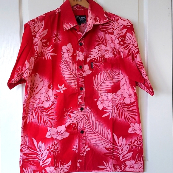 Tapa | Shirts | Red Mens Aloha Shirt | Poshmark